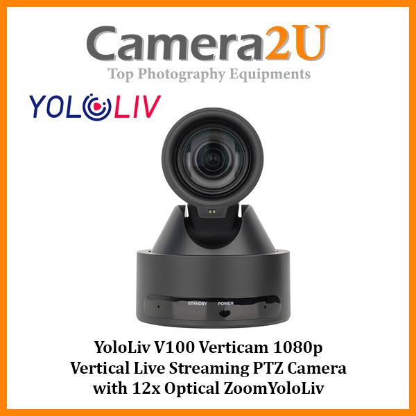 YoloLiv V100 Verticam 1080p Vertical Live Streaming PTZ Camera with 12x ...