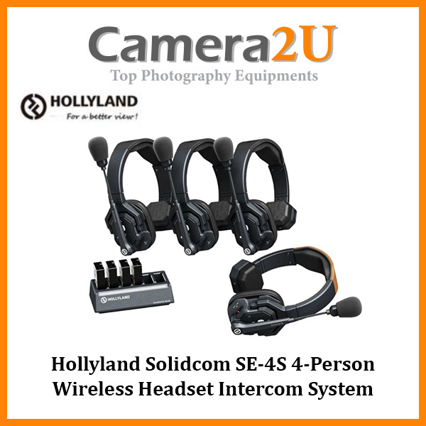 Hollyland Solidcom SE-4S 4-Person Wireless Headset Intercom System with ...