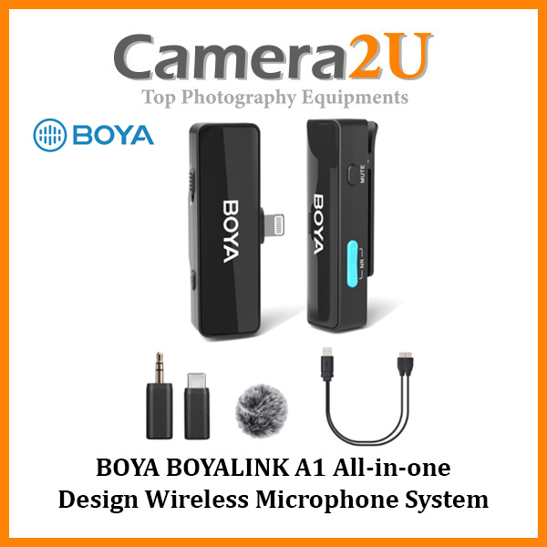 BOYA BOYALINK A1 All-in-one Design Wireless Microphone System ...