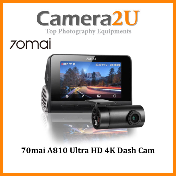 70mai A810 Ultra HD 4K Dash Cam Built-in GPS ADAS 150°FOV Motion ...