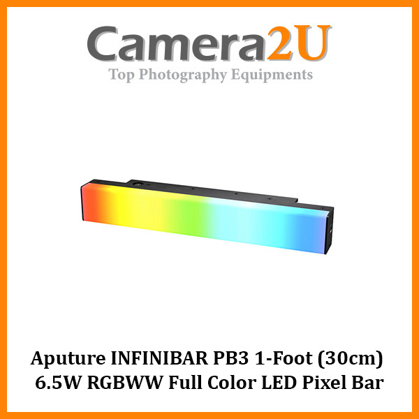 Aputure INFINIBAR PB3 1-Foot (30cm) 6.5W RGBWW Full Color LED Pixel Bar ...