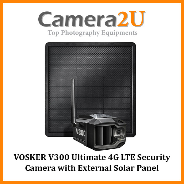 VOSKER V300 Ultimate 4G LTE Security Camera with External Solar Panel ...