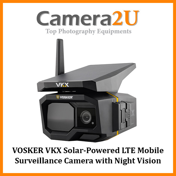 VOSKER VKX Solar-Powered LTE Mobile Surveillance Camera with Night ...