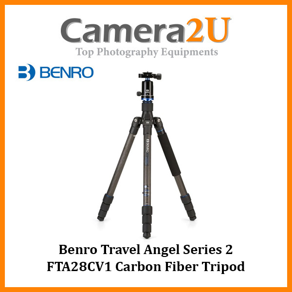 Benro Travel Angel Series 2 FTA28CV1 Carbon Fiber Tripod with V1E ...