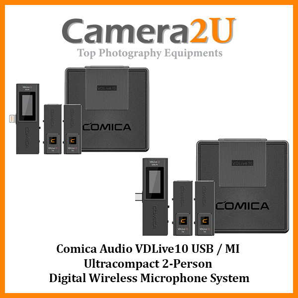 Comica Audio VDLive10 USB / MI Ultracompact 2-Person Digital Wireless ...