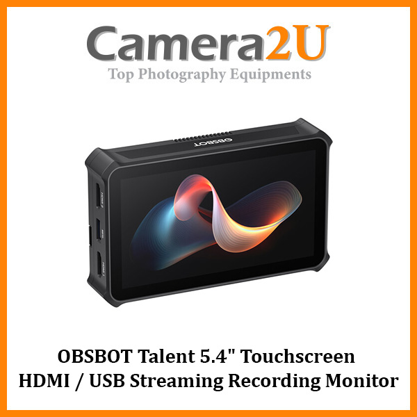 OBSBOT Talent 5.4" Touchscreen HDMI / USB Streaming Recording Monitor ...