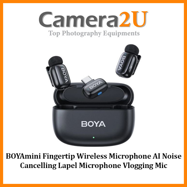 BOYAmini Fingertip Wireless Microphone AI Noise Cancelling Lapel ...