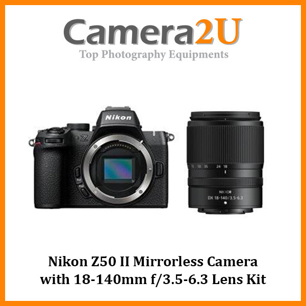 Nikon Z50 II Mirrorless Camera with 18-140mm f/3.5-6.3 Lens Kit ...