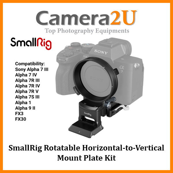 SmallRig Rotatable Horizontal-to-Vertical Mount Plate Kit 4244 ...
