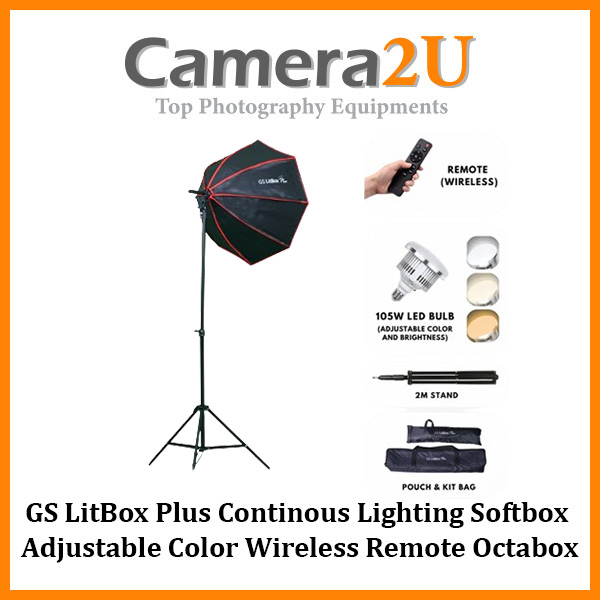 GS LitBox Plus Continous Lighting Softbox Light LED Adjustable Color ...