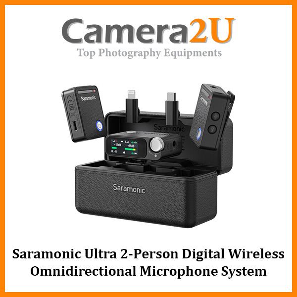 Saramonic Ultra 2-Person Digital Wireless Omnidirectional Microphone System for Cameras and ...