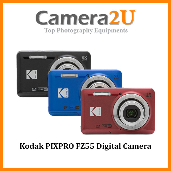 Kodak PIXPRO FZ55 Digital Camera 16MP 1/2.3" CMOS Sensor | 26mm Fixed ...