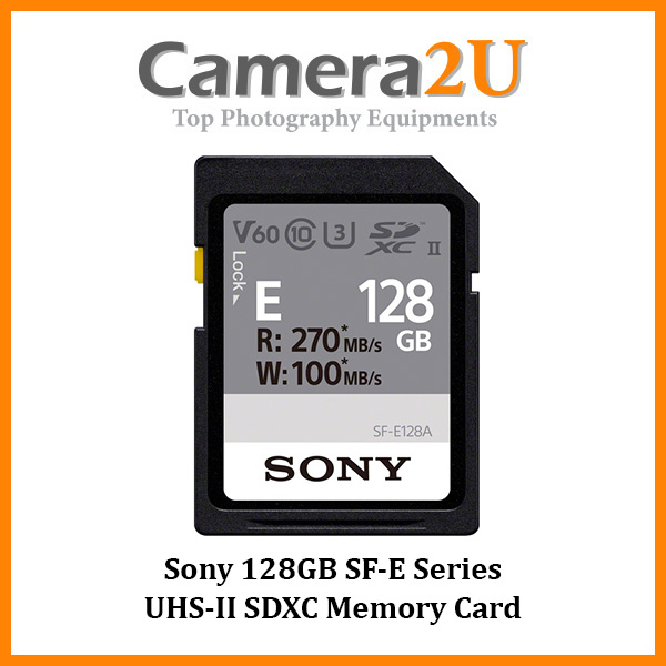 Sony 128GB SF-E Series UHS-II SDXC Memory Card | Camera2u Malaysia Top ...