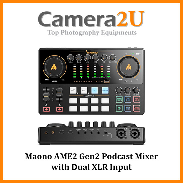 Maono AME2 Gen2 E2GEN2 Podcast Mixer Audio Interface Sound Card with ...