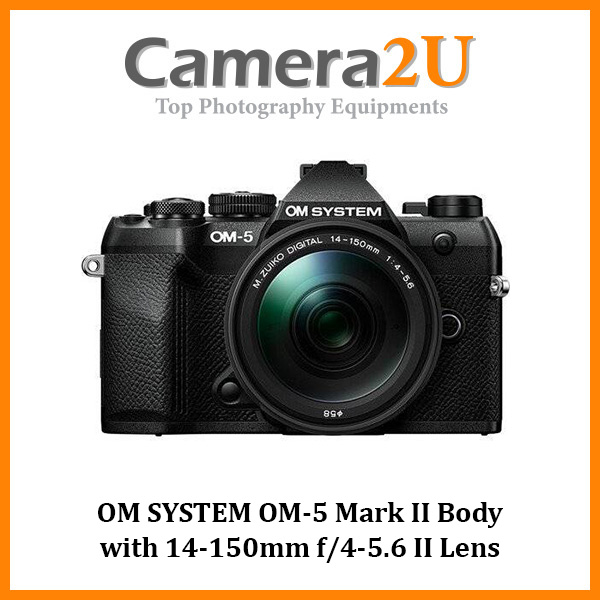 OM SYSTEM OM-5 Mark II Body with 14-150mm f/4-5.6 II Lens OM5 +64GB ...