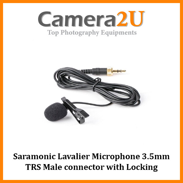 Saramonic Lavalier Microphone 3.5mm TRS Male connector with Locking | Camera2u Malaysia Top ...