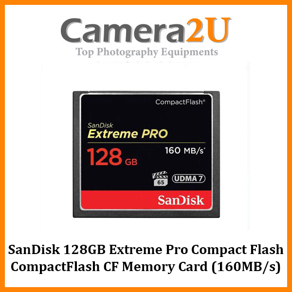 SanDisk 128GB Extreme Pro Compact Flash CompactFlash CF Memory Card ...